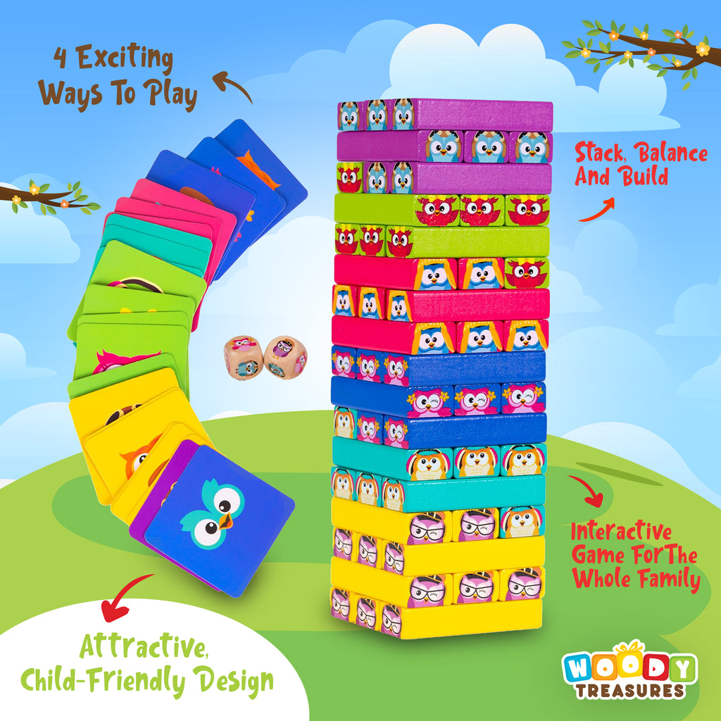 Tumbling tower kids games